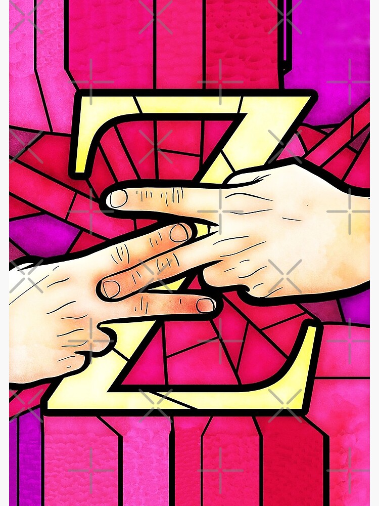 Póster «Signo de QLF y PNL Signo de dedo Z» de Chvaneliogo | Redbubble