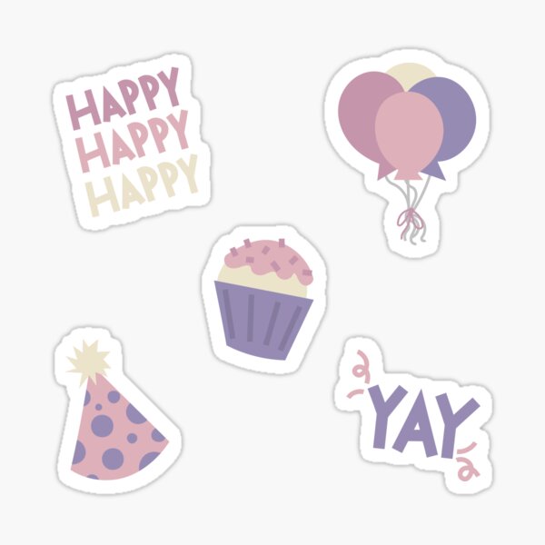 "party sticker pack" Sticker for Sale by keeganemma | Redbubble