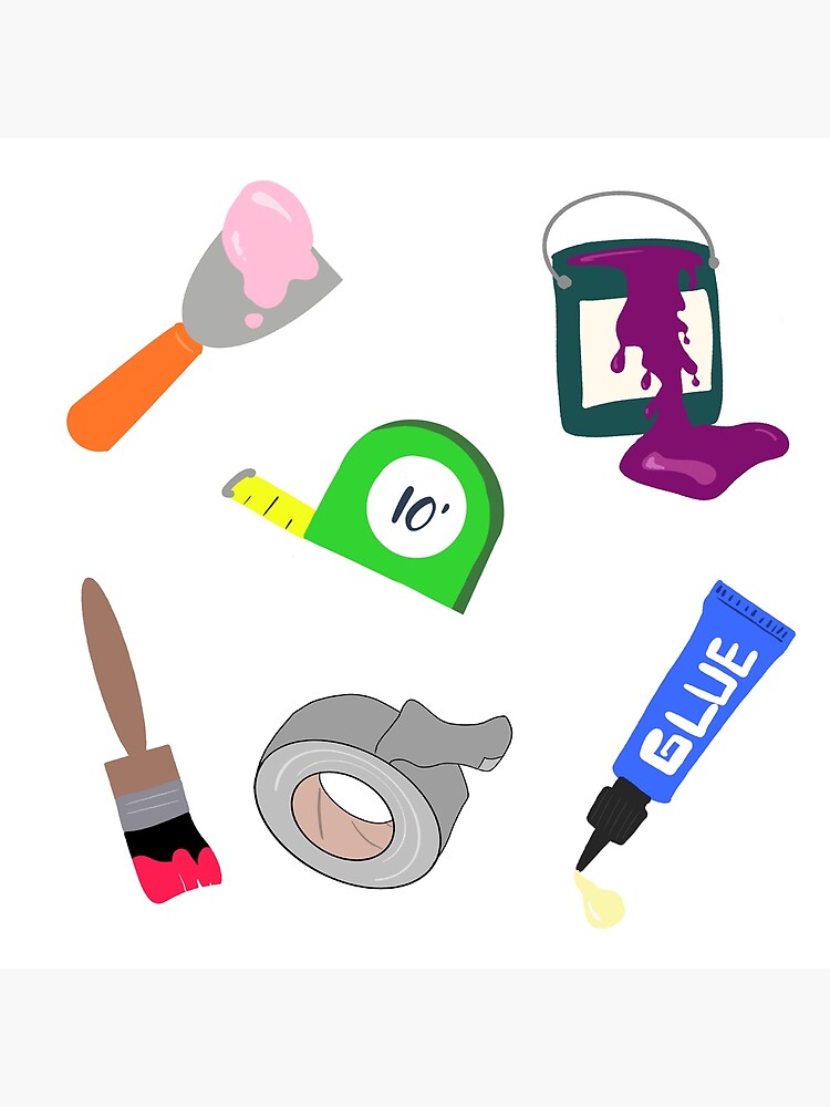 "DIY Arts and Crafts Cartoon" Poster by wrixzle | Redbubble