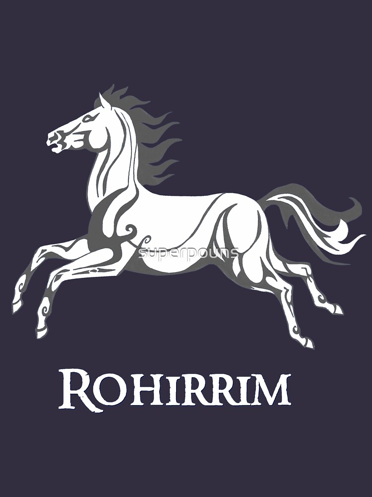 "White horse of Rohan" T-shirt for Sale by superpouns | Redbubble ...