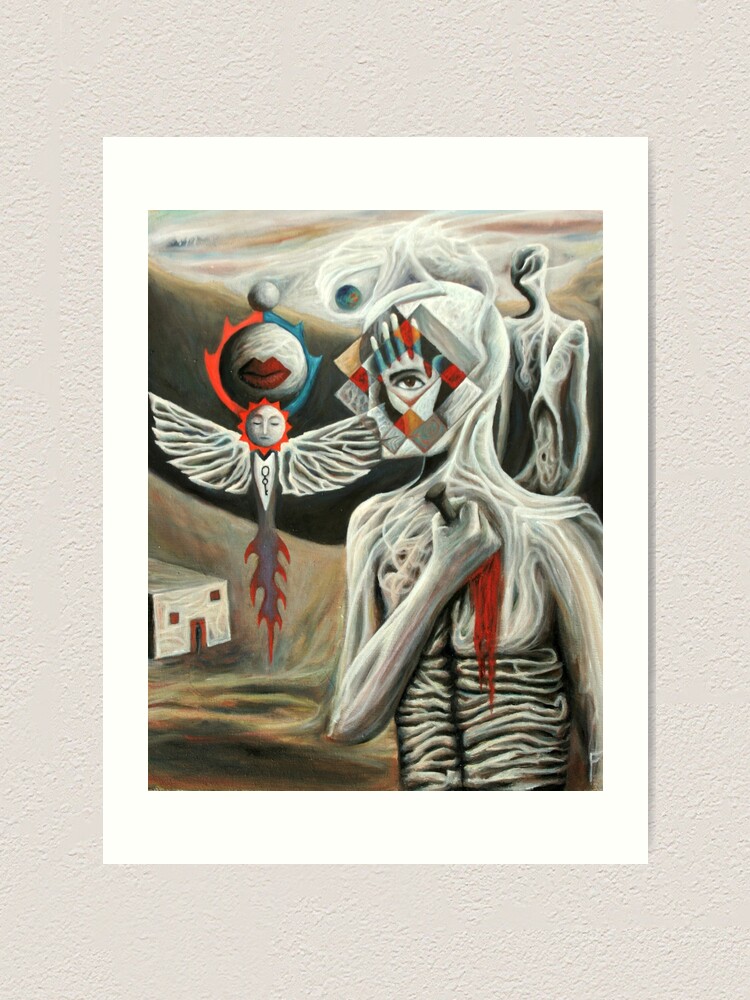 "Self Hypnosis - Surreal Oil Painting by Frank Heiler" Art Print by ...