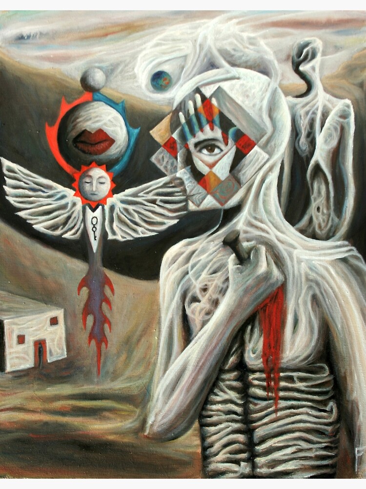 "Self Hypnosis - Surreal Oil Painting by Frank Heiler" Art Print by ...