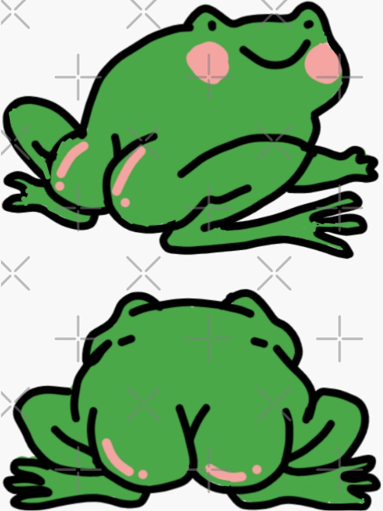 Frog Butt Sticker By Khalid9 Redbubble