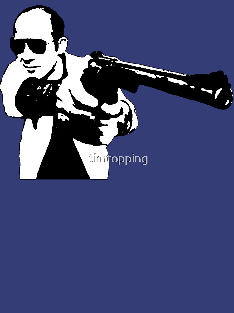 "Hunter S Thompson - Gun - Large" T-shirt for Sale by timtopping ...