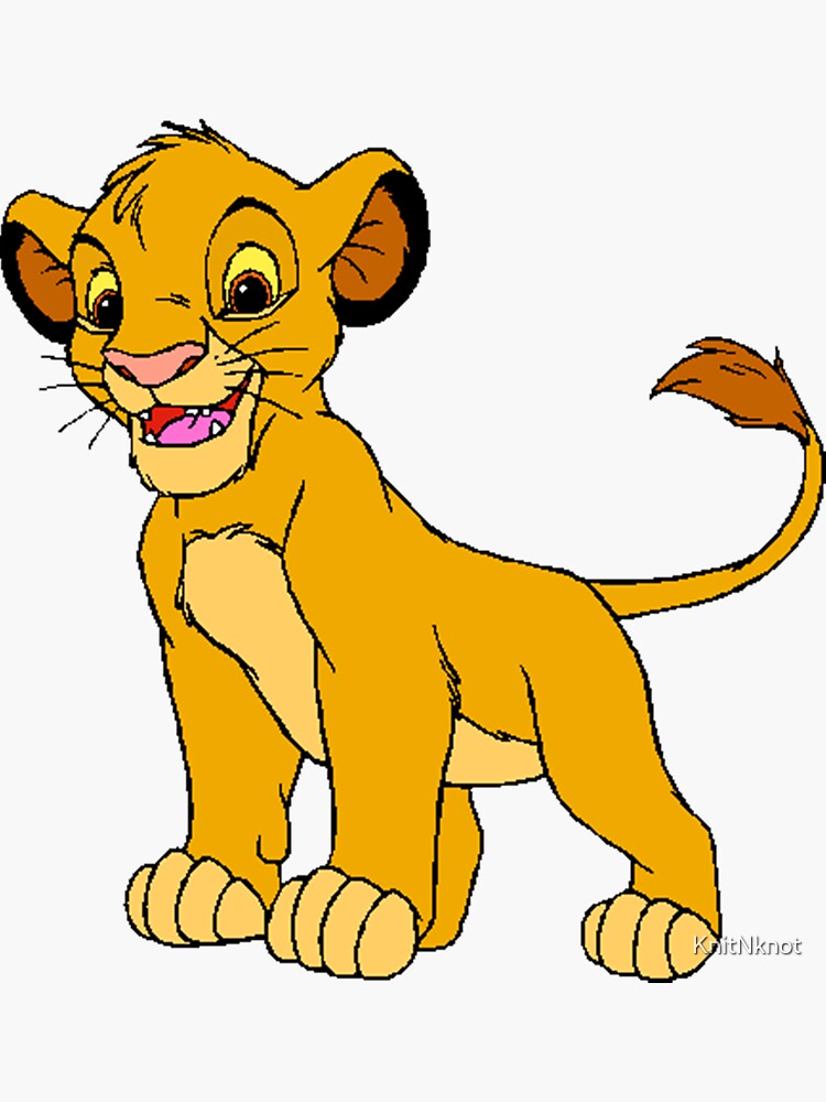 "simba kid 7" Sticker for Sale by KnitNknot | Redbubble