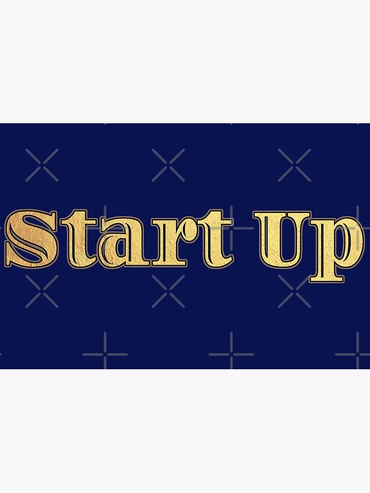 "StartUp - Text Design - Golden Wall Texture Letters written with ...