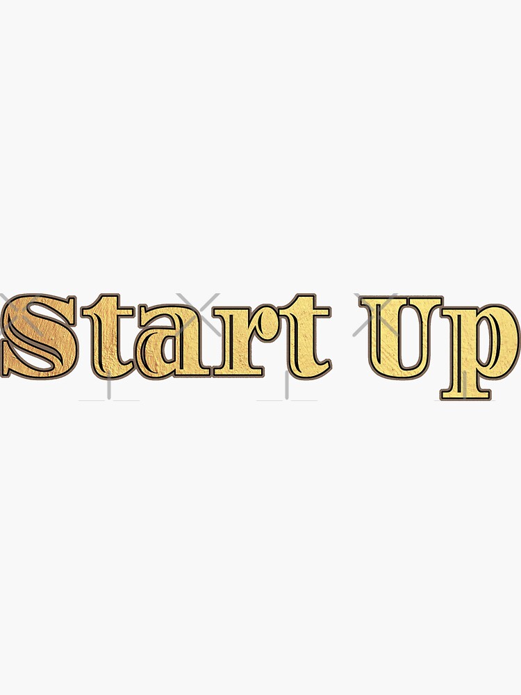 "StartUp - Text Design - Golden Wall Texture Letters written with ...