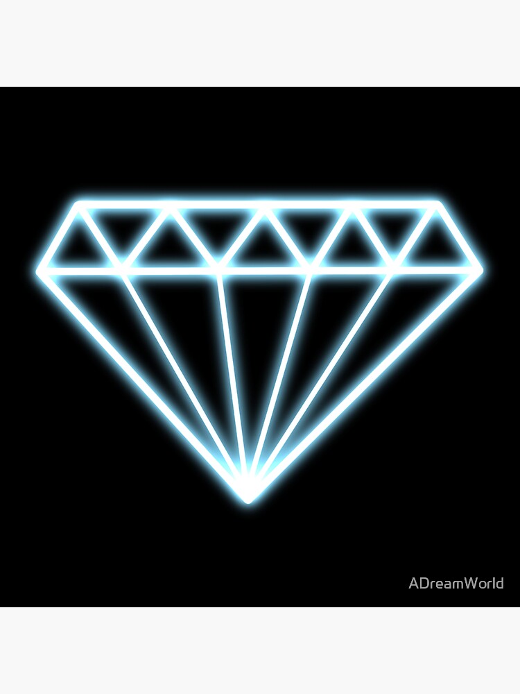 "Bright Light Blue Diamond" Sticker for Sale by ADreamWorld | Redbubble