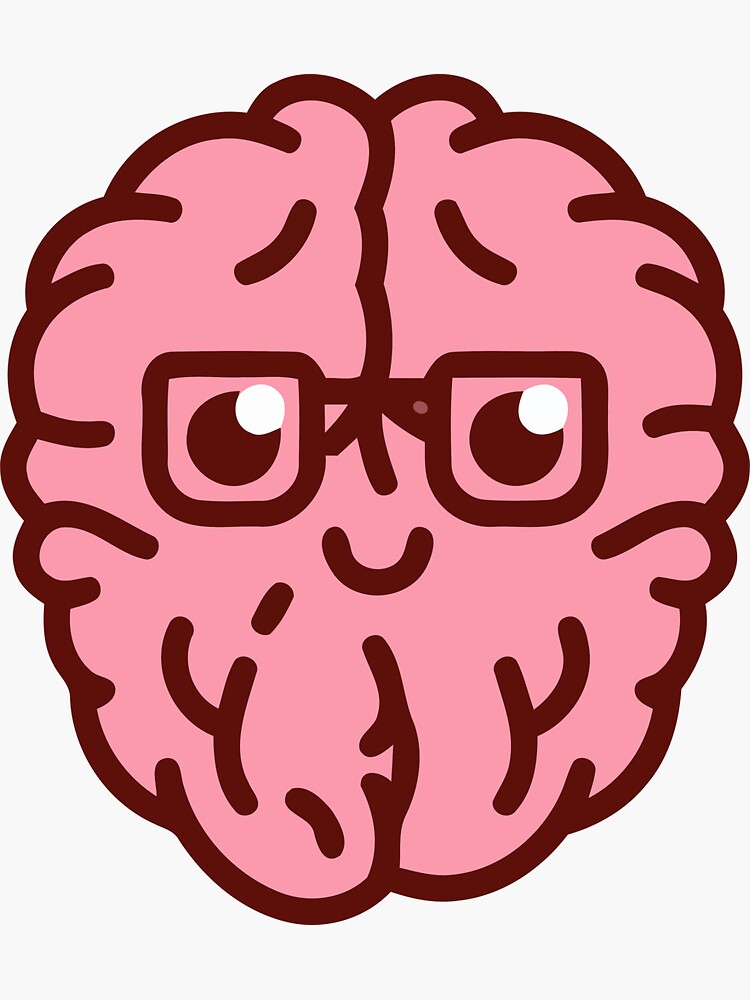 "cute psychology" Sticker for Sale by zaher97 | Redbubble