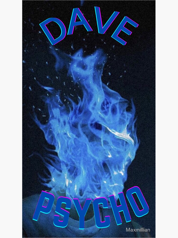 "Dave psycho" Sticker for Sale by Maxmillian | Redbubble