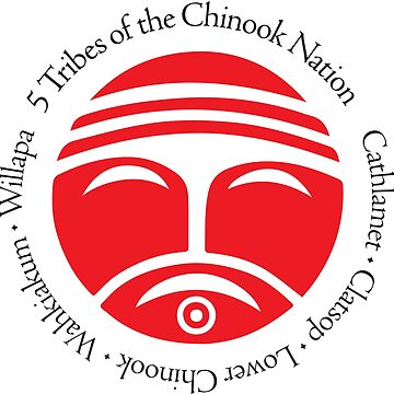 "Five Tribes & Spirit Face" Long T-Shirt for Sale by Chinook Nation | Redbubble