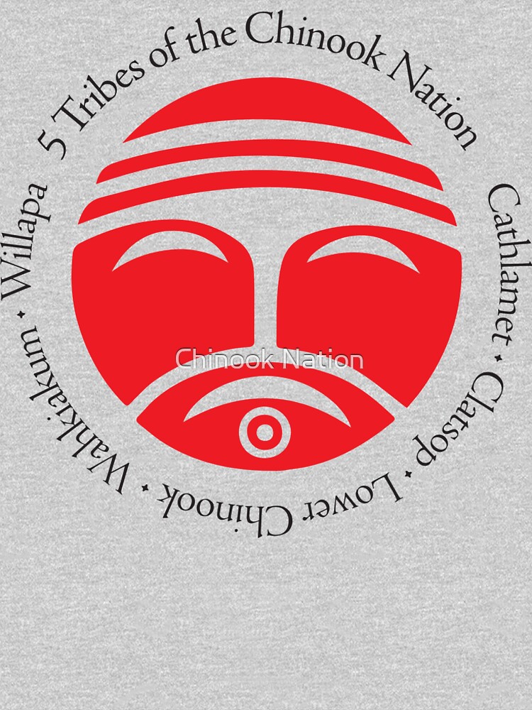 "Five Tribes & Spirit Face" Premium T-Shirt for Sale by Chinook Nation | Redbubble