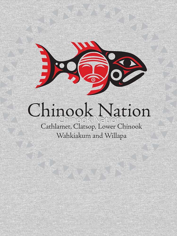 "Chinook Nation Tribal Logo, with circle zig zag" T-shirt for Sale by ChinookNation | Redbubble ...