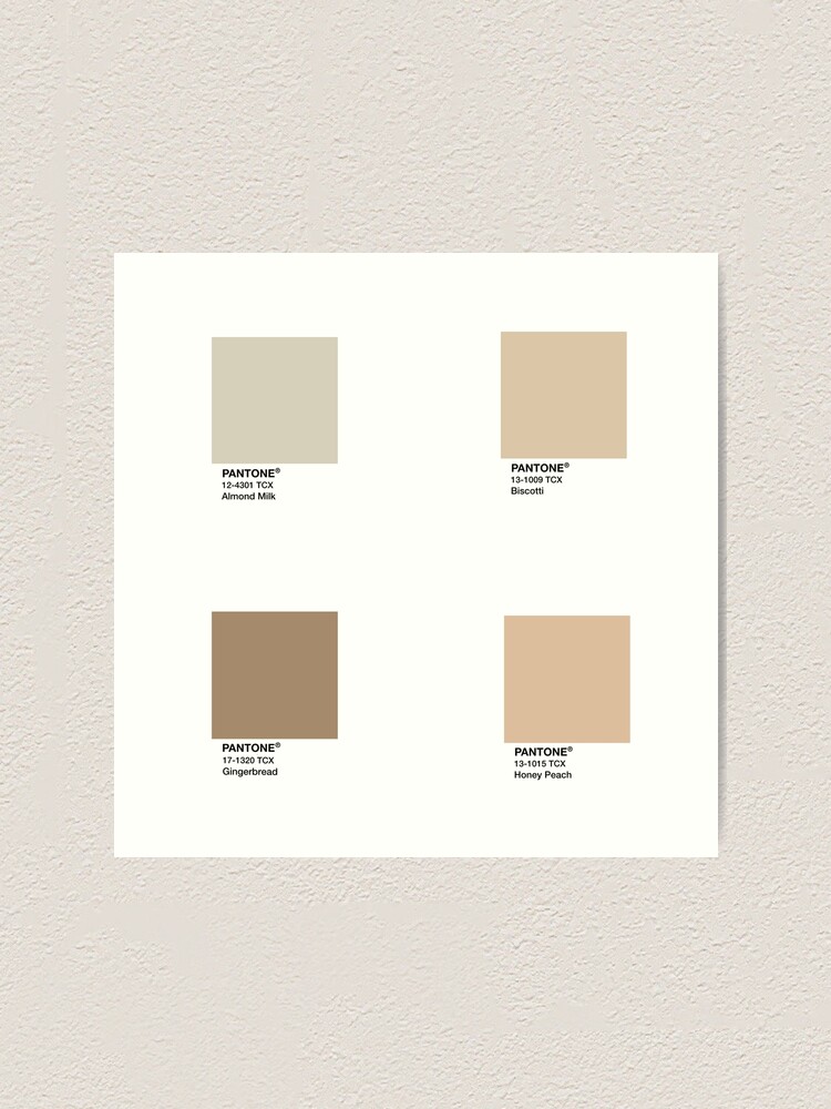 "Pantone Tan Sticker Pack" Art Print for Sale by Mushroom-Gorge | Redbubble