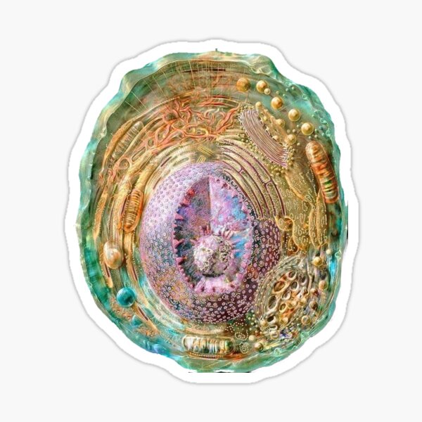 "Animal cell" Sticker for Sale by Stratoguayota | Redbubble