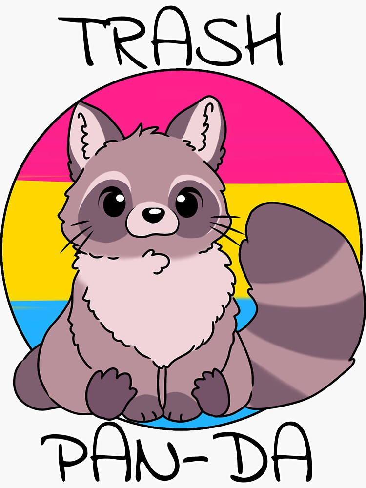 "Trash Panda Raccoon Pride" Sticker for Sale by AlexiaDaLemon | Redbubble