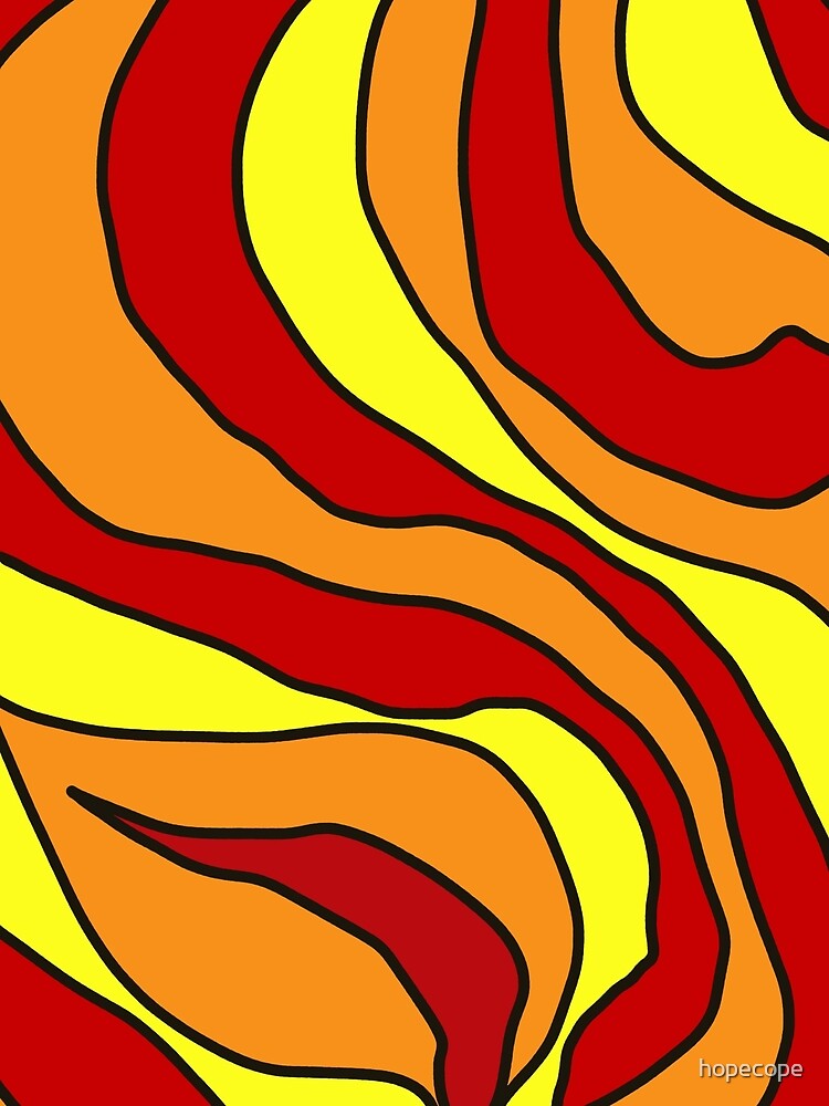 "Fire Inspired Abstract Art Pattern Print Painting Bold Bright" Poster ...