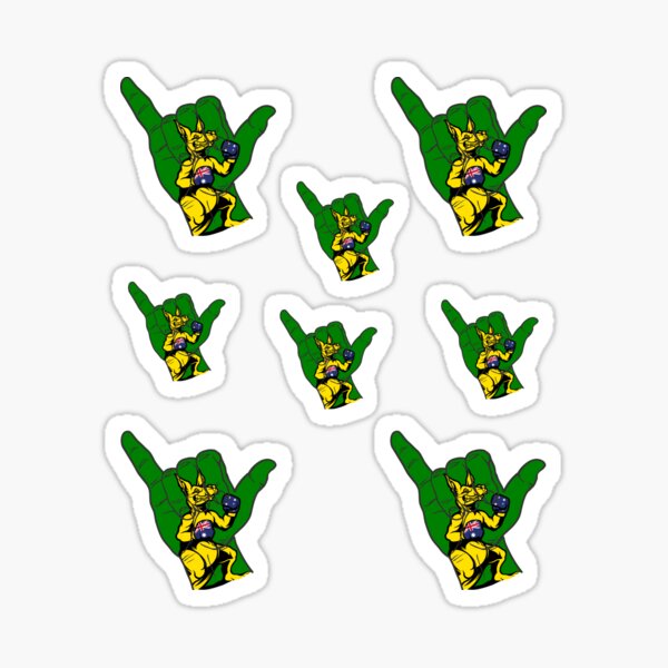 "Aussie Shaka Sticker Pack - Boxing Kangaroo" Sticker for Sale by ...