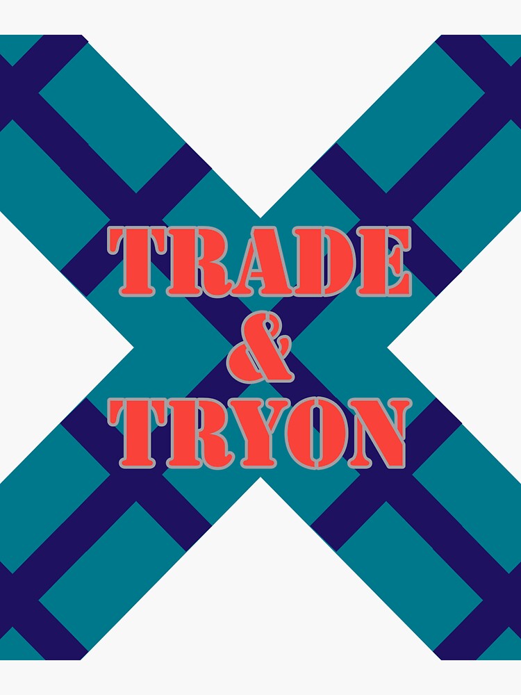 "Trade & Tryon- A Basketball City" Sticker for Sale by BullishGraphics ...