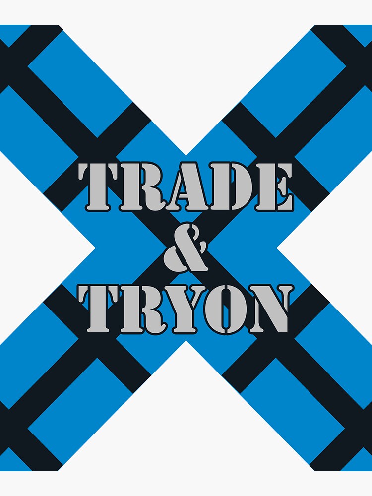 "Trade & Tryon- A Football City" Sticker for Sale by BullishGraphics ...