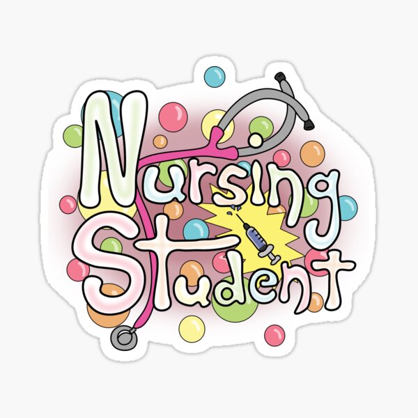 "Nursing Student" Sticker for Sale by Aspartaphorique | Redbubble