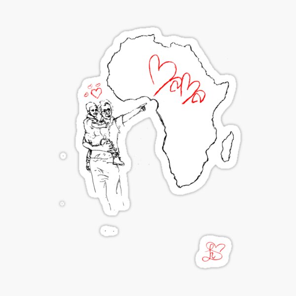 "Mama Africa" Sticker for Sale by Lhmdesignfamily | Redbubble
