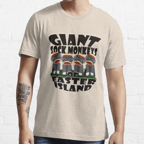 "Giant Sock Monkeys of Easter Island" T-shirt for Sale by dennis-gaylor ...