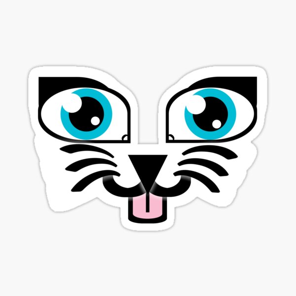 "HAPPY BLACK CAT " Sticker for Sale by MOODLINE | Redbubble