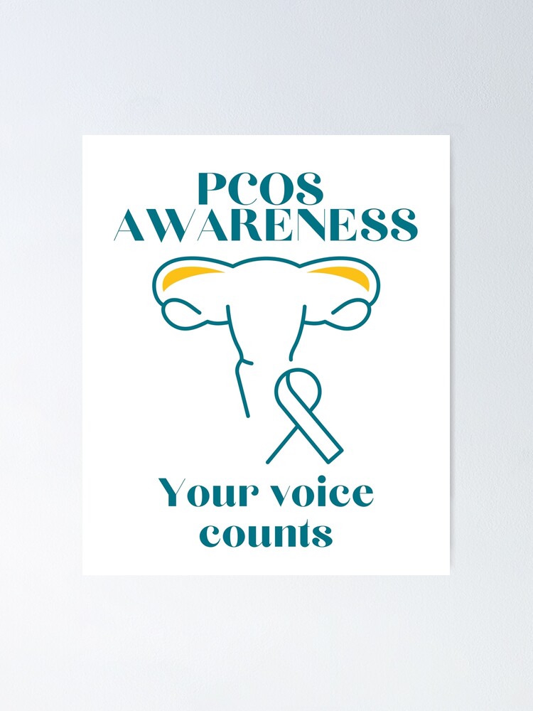 "PCOS Awareness, Your Voice Counts, PCOS Shirt, Polycystic Ovary ...