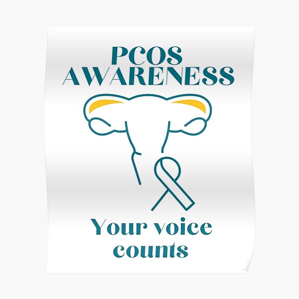 "PCOS Awareness, Your Voice Counts, PCOS Shirt, Polycystic Ovary ...