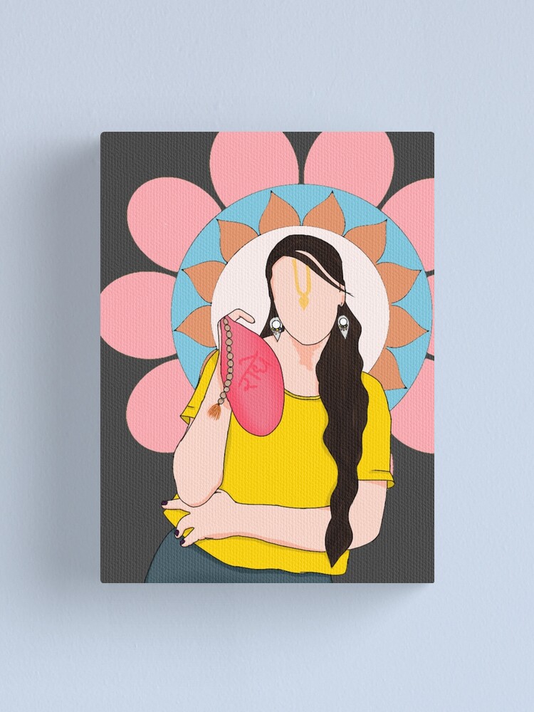"Devotee print | Hare Krishna | Mandala Aesthetic" Canvas Print for ...
