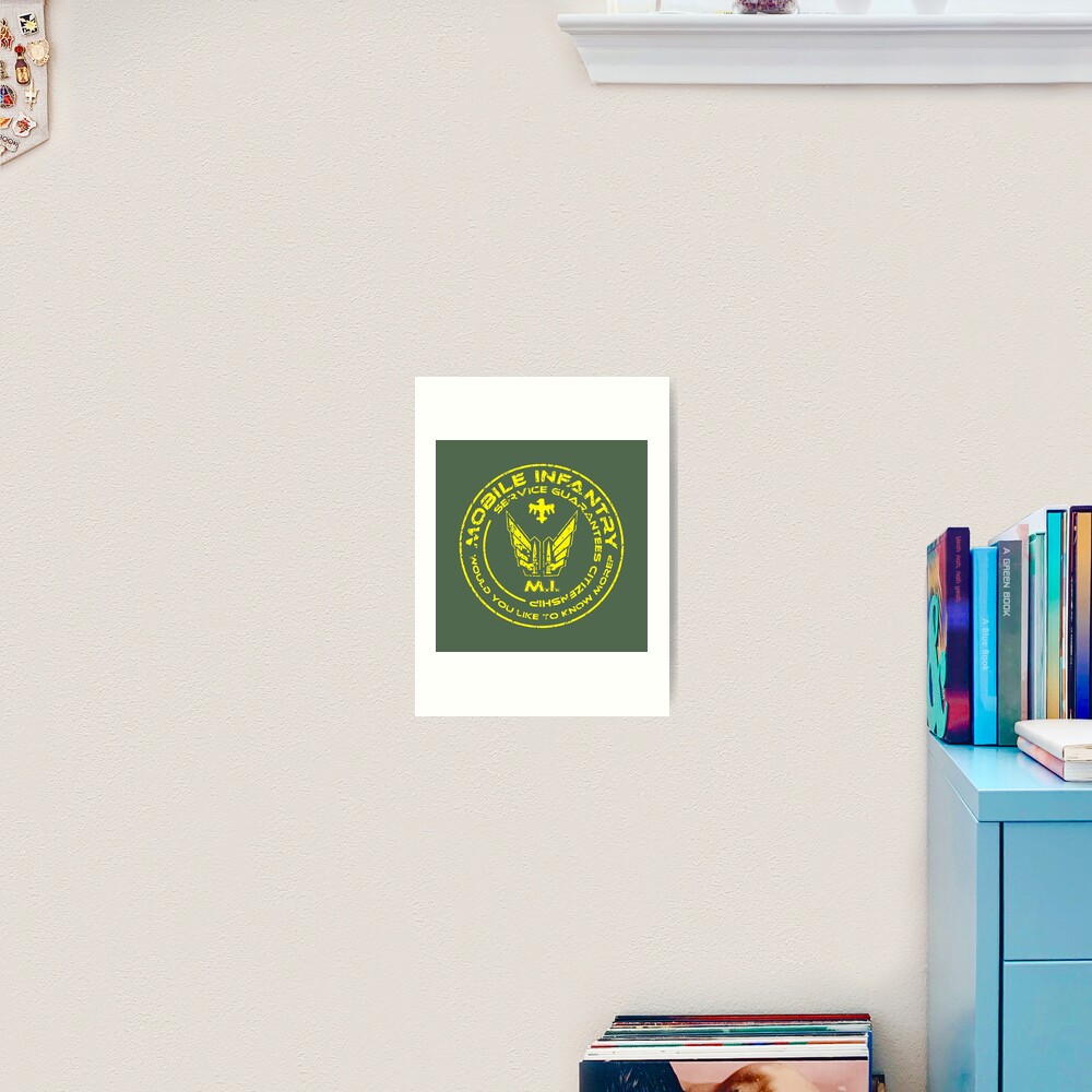 "Starship Troopers - Mobile Infantry Patch" Art Print for Sale by ...