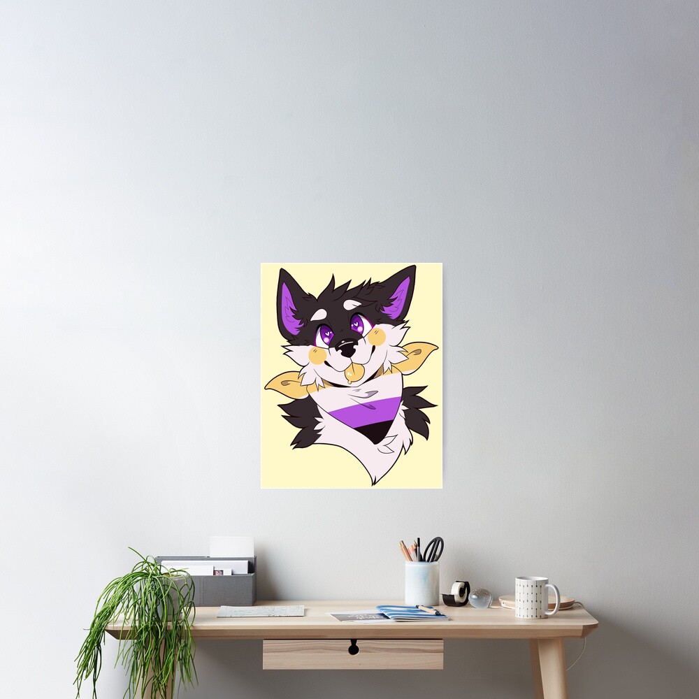 "Pride Pack | Non-binary Pride Dog" Poster for Sale by dakodils | Redbubble