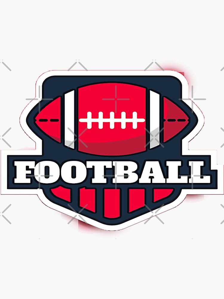 "American football big red logo - NFL" Sticker for Sale by ...