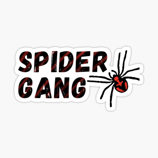 "Spider gang Classic" Sticker for Sale by WildFlowerMoo | Redbubble