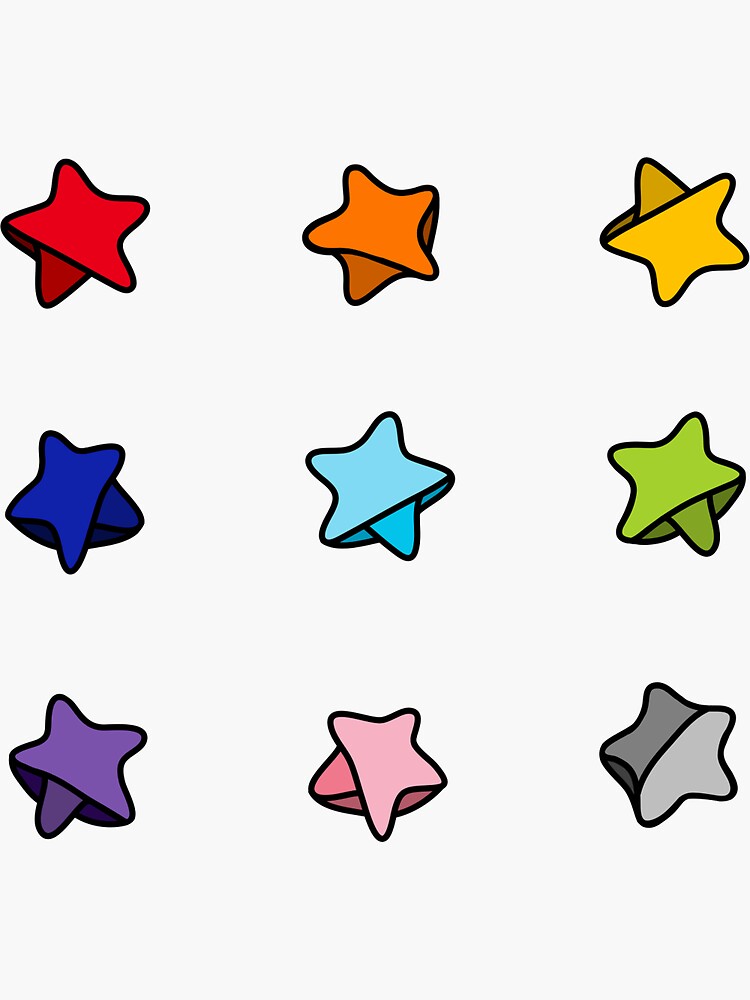 "Paper Star Fillers " Sticker for Sale by erkeene | Redbubble