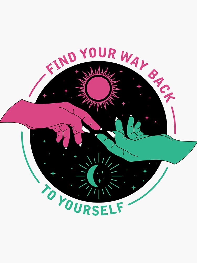 "Find your way " Sticker for Sale by FoxiaryStudio | Redbubble
