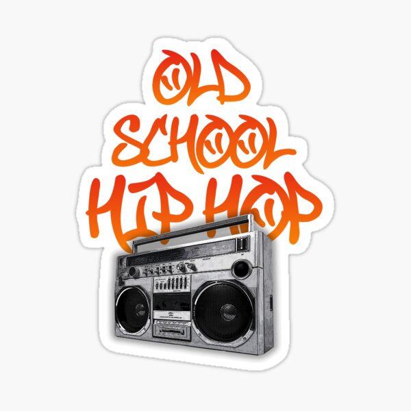 "Old School Hip Hop " Sticker for Sale by cylonz | Redbubble