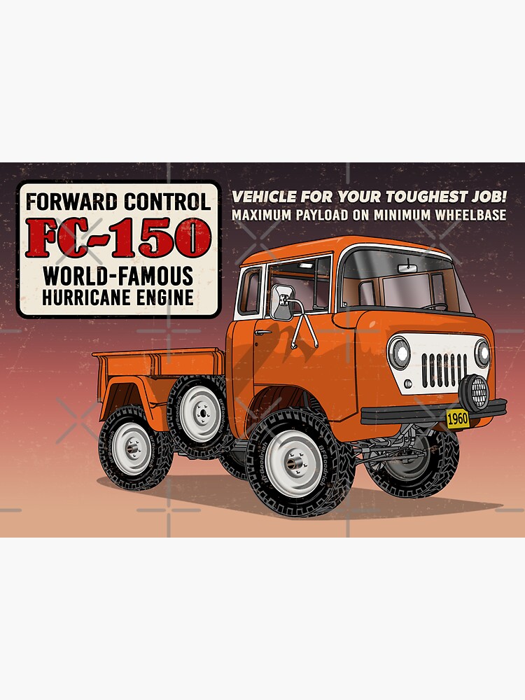 "Jeep Forward Control FC-150 Classic Truck " Sticker for Sale by Navin ...