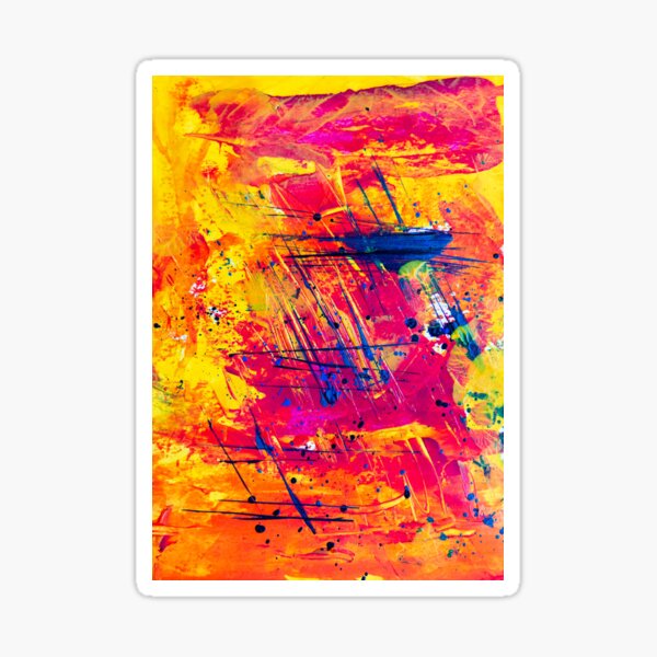 "Abstract Multi Color" Sticker for Sale by SLGreenArrow | Redbubble