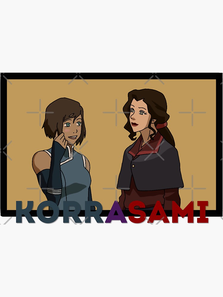 "KORRASAMI - The Legend of Korra " Sticker for Sale by Sputnikart ...
