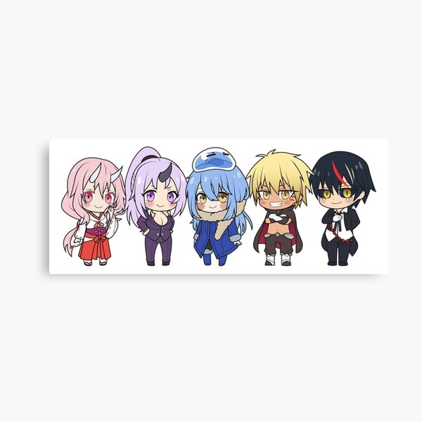 "Shuna Shion Rimuru Veldora Diablo Chibis" Canvas Print by ChibiCheems ...