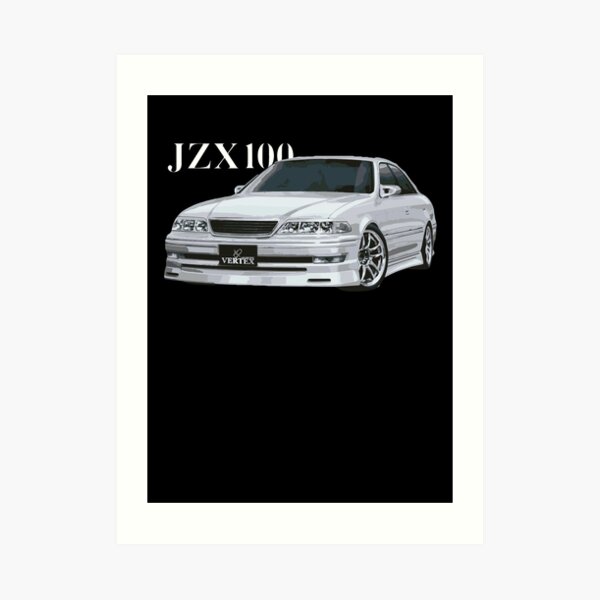 "1JZ JZX100 TRD TOURER V CHASER MARK II tOYOTA DRIFT SEDAN" Art Print ...