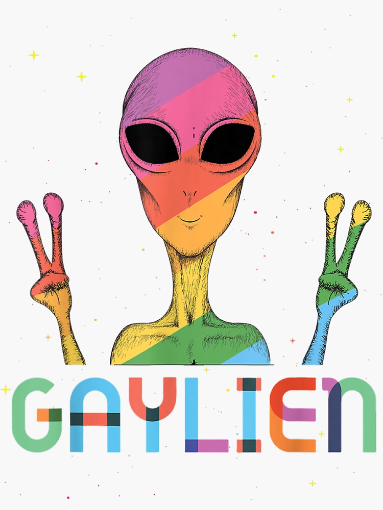 "Gaylien Alien LGBTQ Trans Regenbogen" Sticker for Sale by LauraNeyJr ...