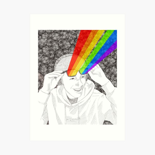 "GeorgeNotFound Digital Drawing" Art Print by csketchbook | Redbubble