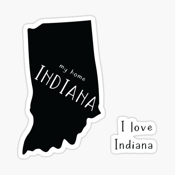 "Indiana state sticker pack" Sticker for Sale by latteeeeeeee | Redbubble