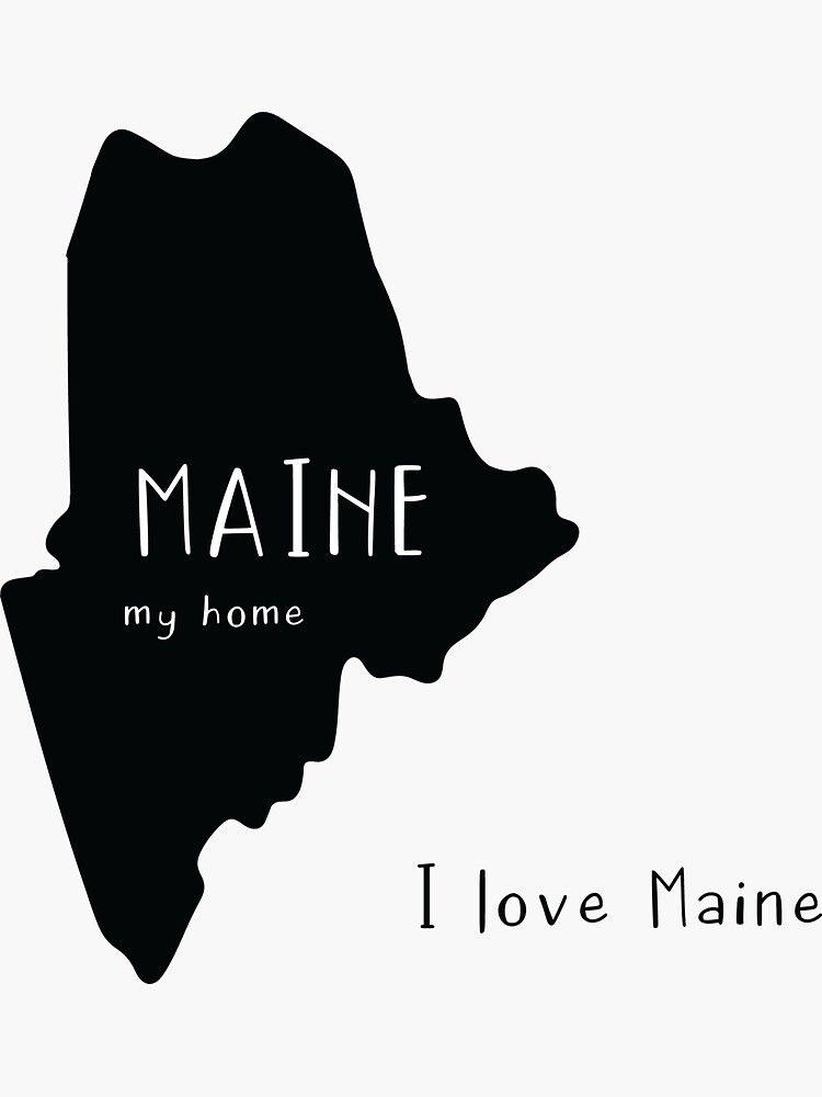 "Maine state sticker pack" Sticker for Sale by latteeeeeeee | Redbubble