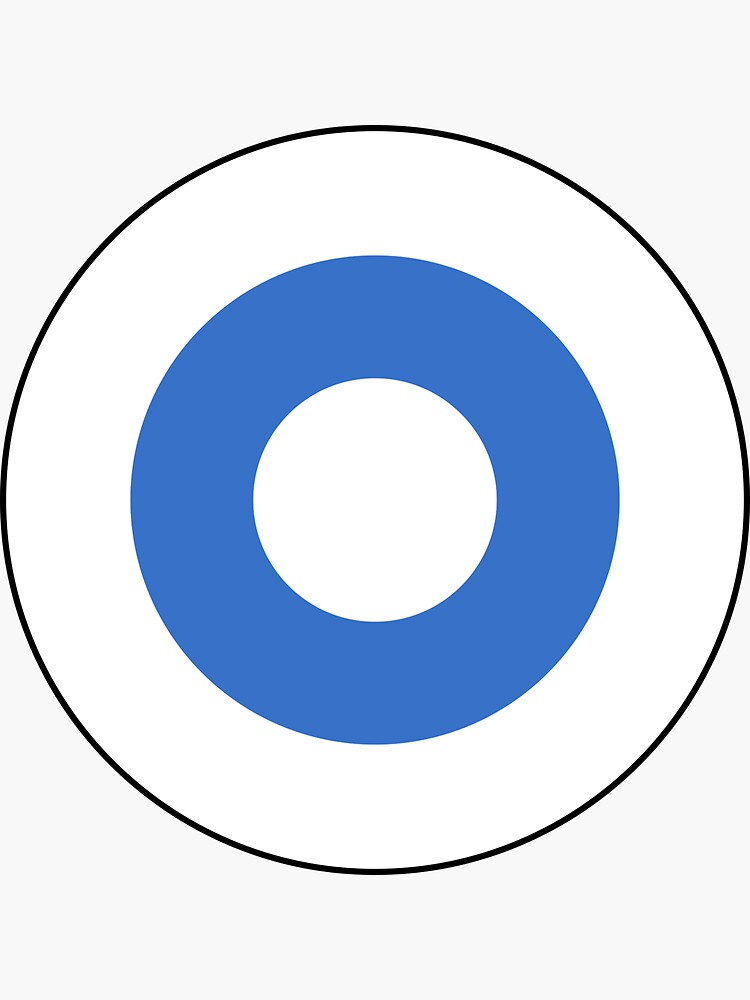 "Finnish Air Force - Roundel" Sticker for Sale by wordwidesymbols ...