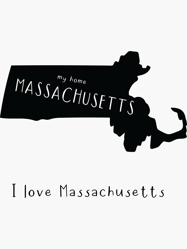 "Massachusetts state sticker pack" Sticker for Sale by latteeeeeeee ...