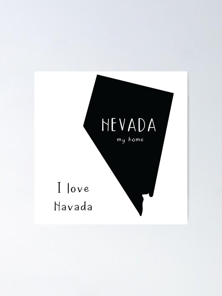 "Nevada state sticker pack" Poster for Sale by latteeeeeeee | Redbubble